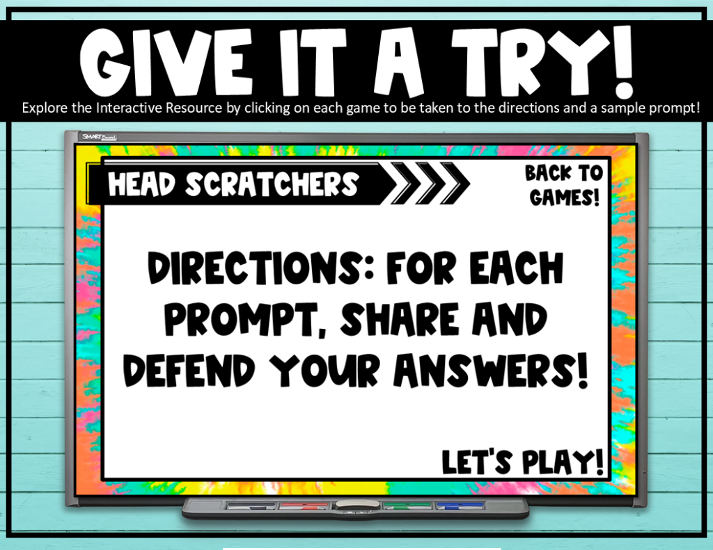 Back to School Interactive Games Digital Ice Breakers - Middle and High ...