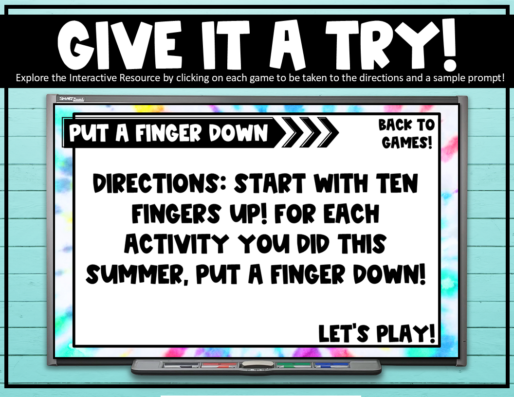 Back to School Interactive Games Digital Ice Breakers - Middle and High ...