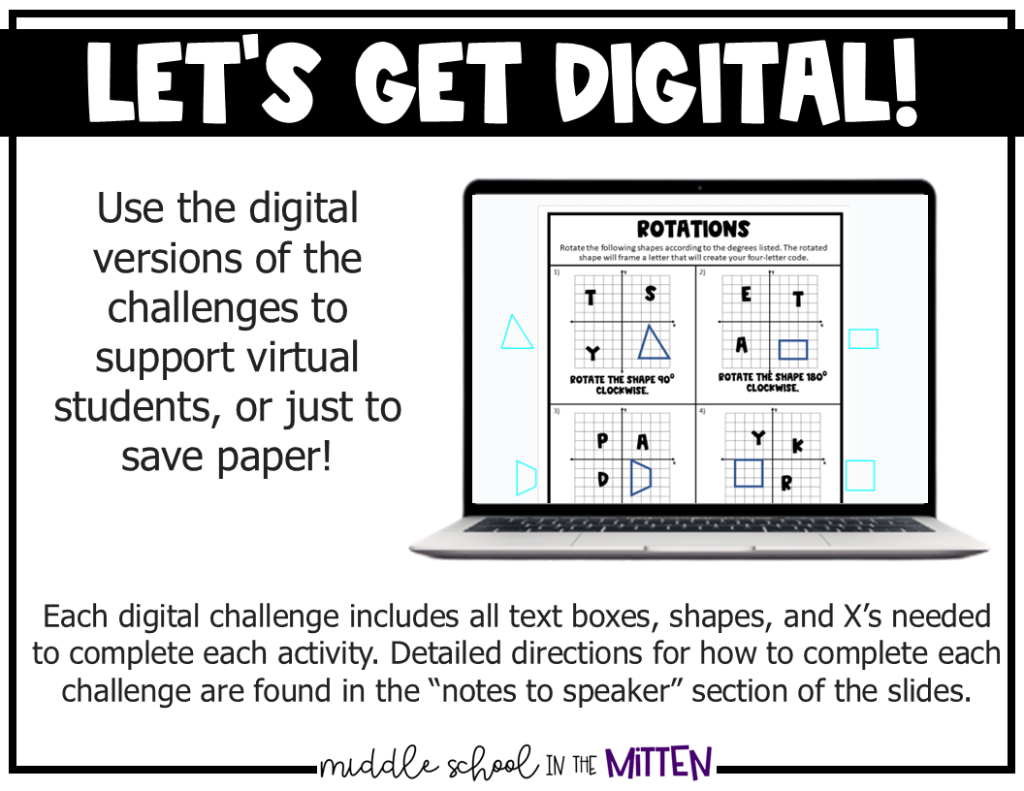 Transformations Review Escape Room - Digital Activity & Printable ...
