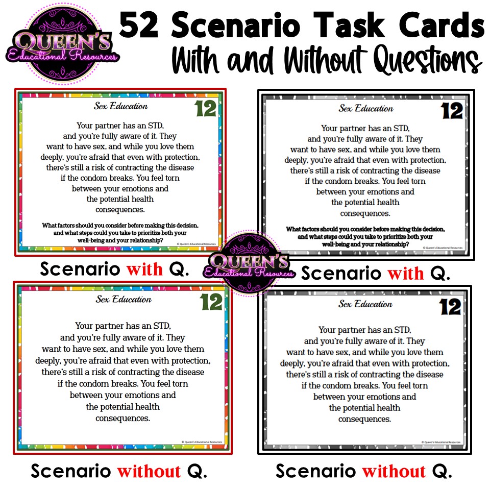 Sex Education Scenarios | Sexual Health Scenarios | Teen Relationships ...