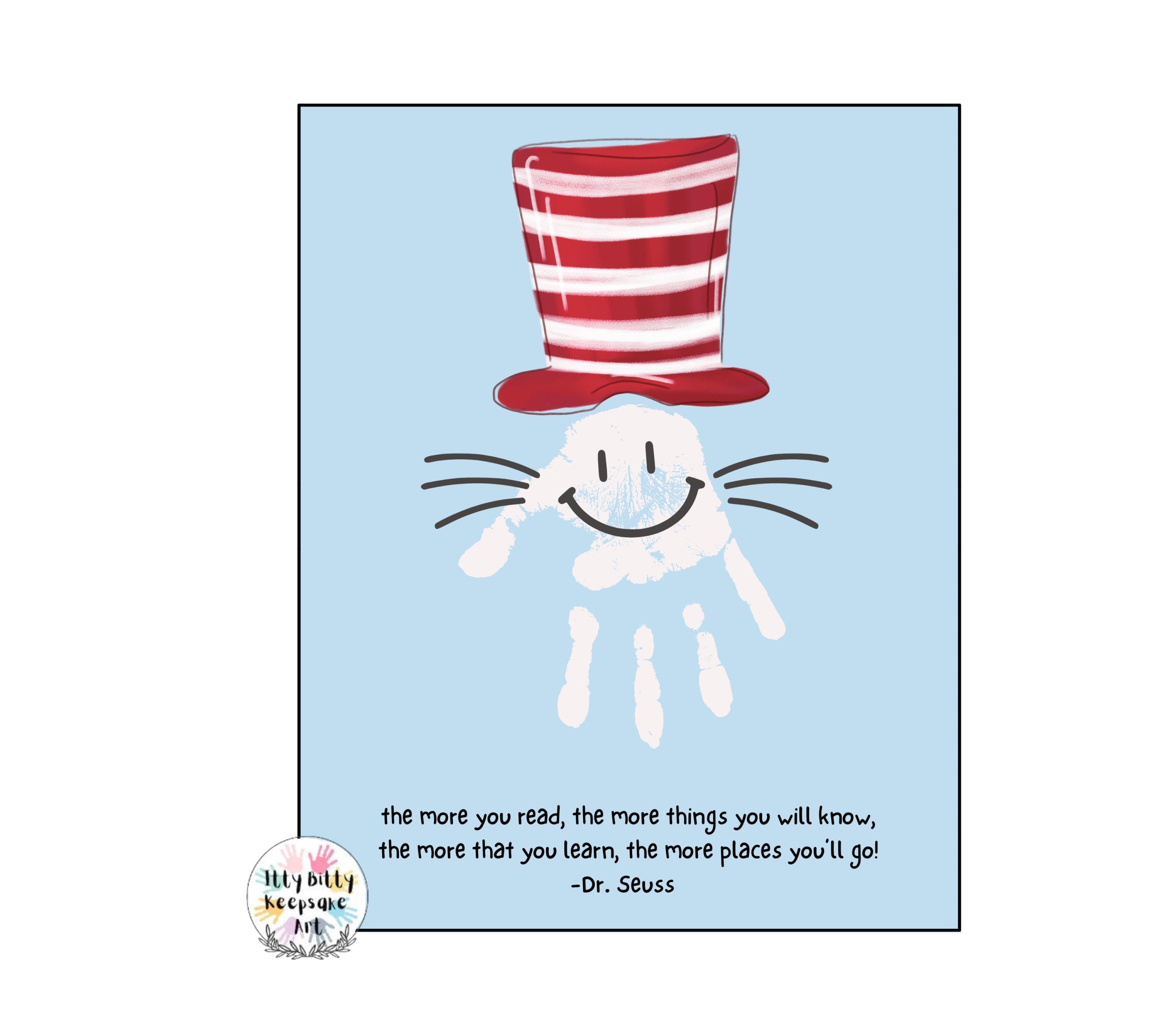 Let it Snow Handprint Art Craft Printable Template / Kids Craft ...