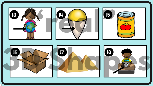 Identifying 3D Shapes Digital or Hands On Math Center - Made By Teachers