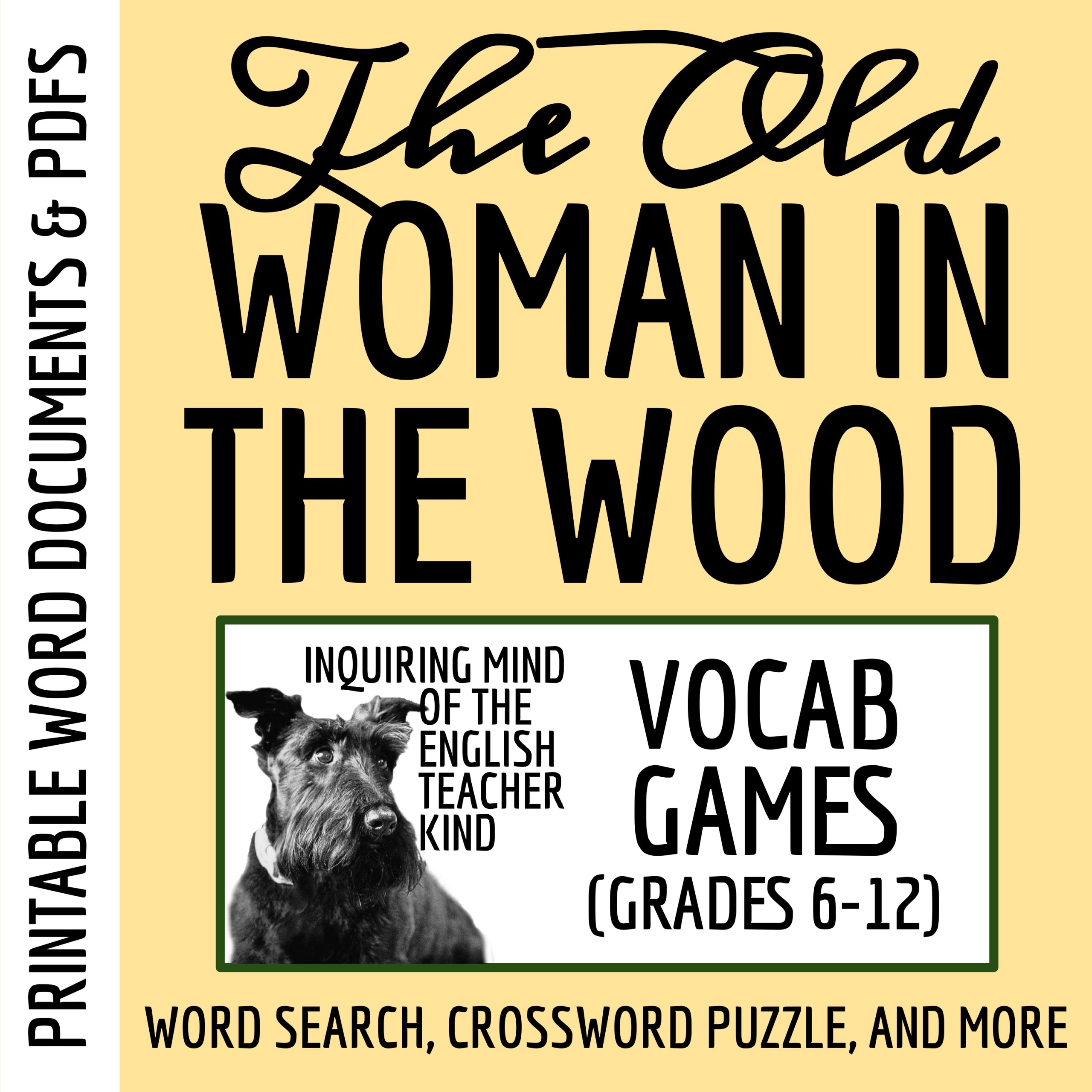 "Broken Chain" by Gary Soto Vocabulary Games (Crossword Puzzle, Word ...