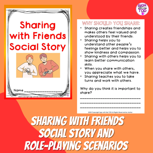 Sharing with Friends Social Story and Role-Playing Scenarios | Made By ...
