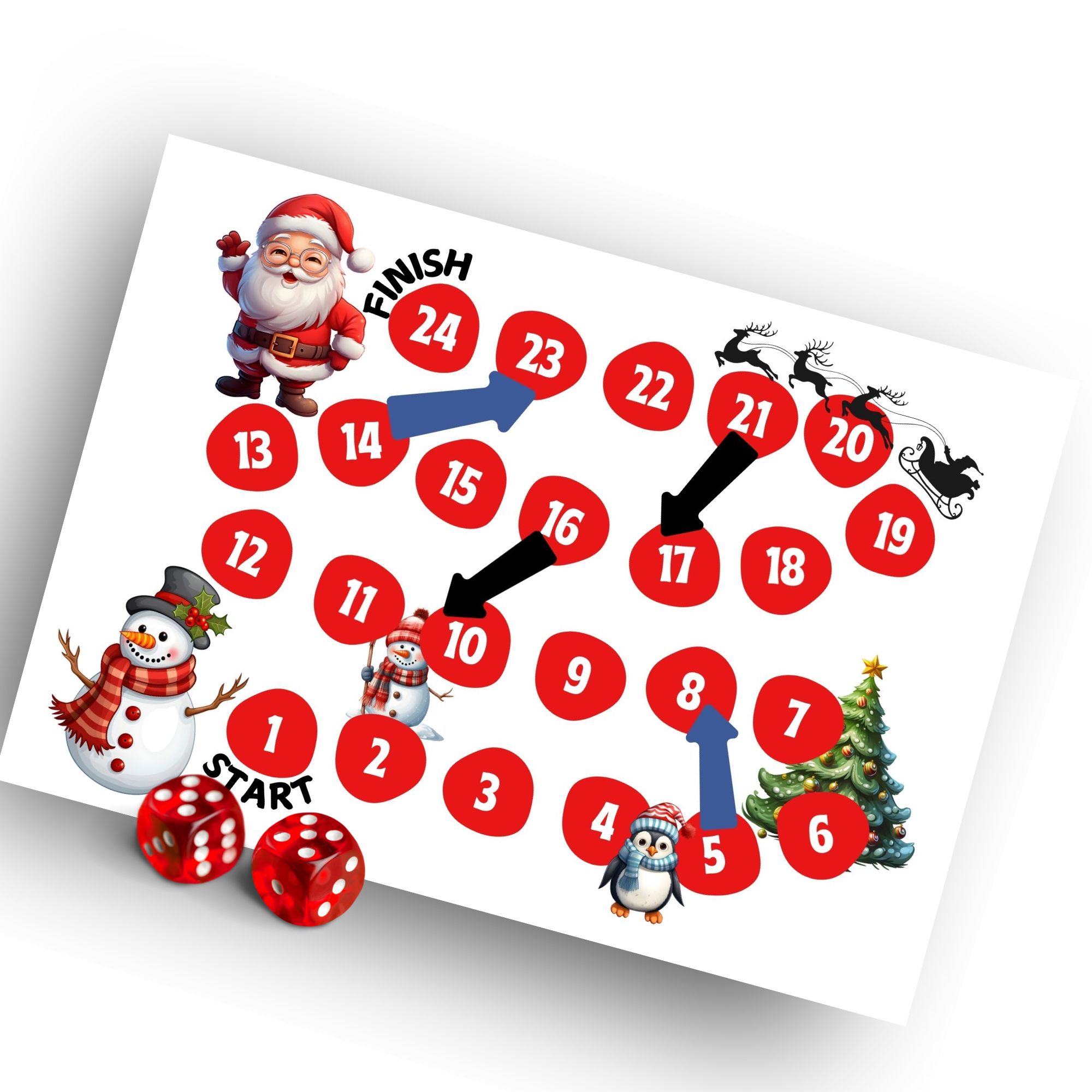 Free Christmas Board Game | Made By Teachers