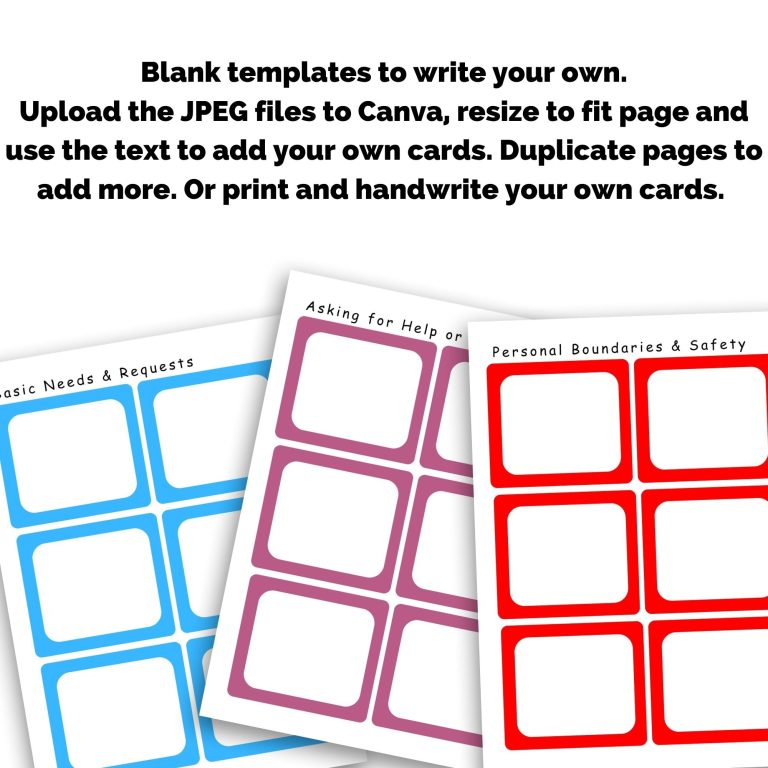 Printable Communication Cards Selective Mutism / Non verbal / Autism ...