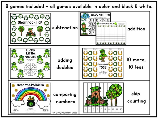 St. Patrick's Day Math Games - Made By Teachers