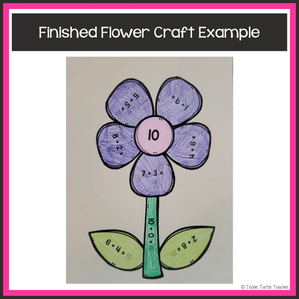 Spring Flower Math Craft Addition Facts Center Activity | Made By Teachers