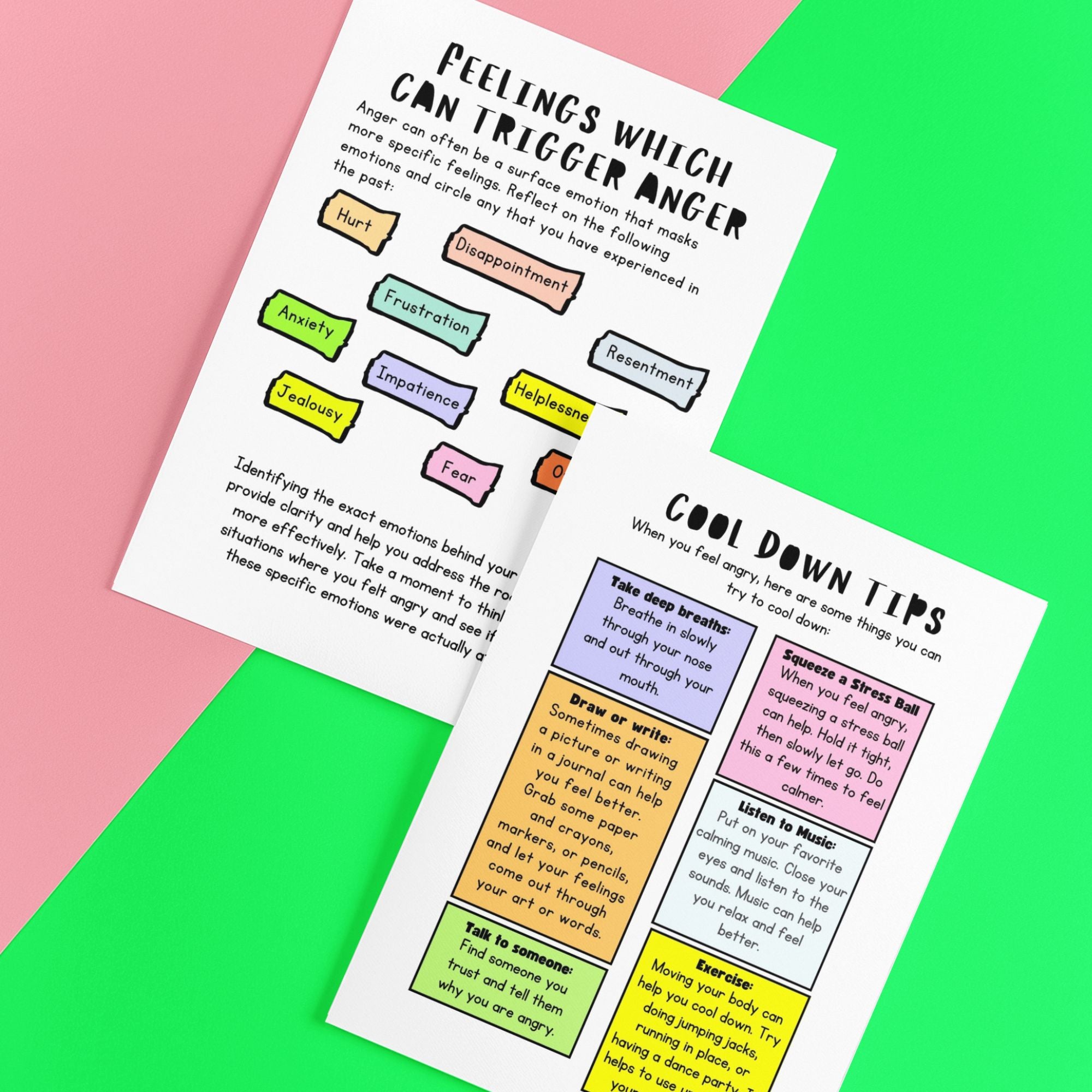Anger Management Workbook & Games for Kids | Made By Teachers
