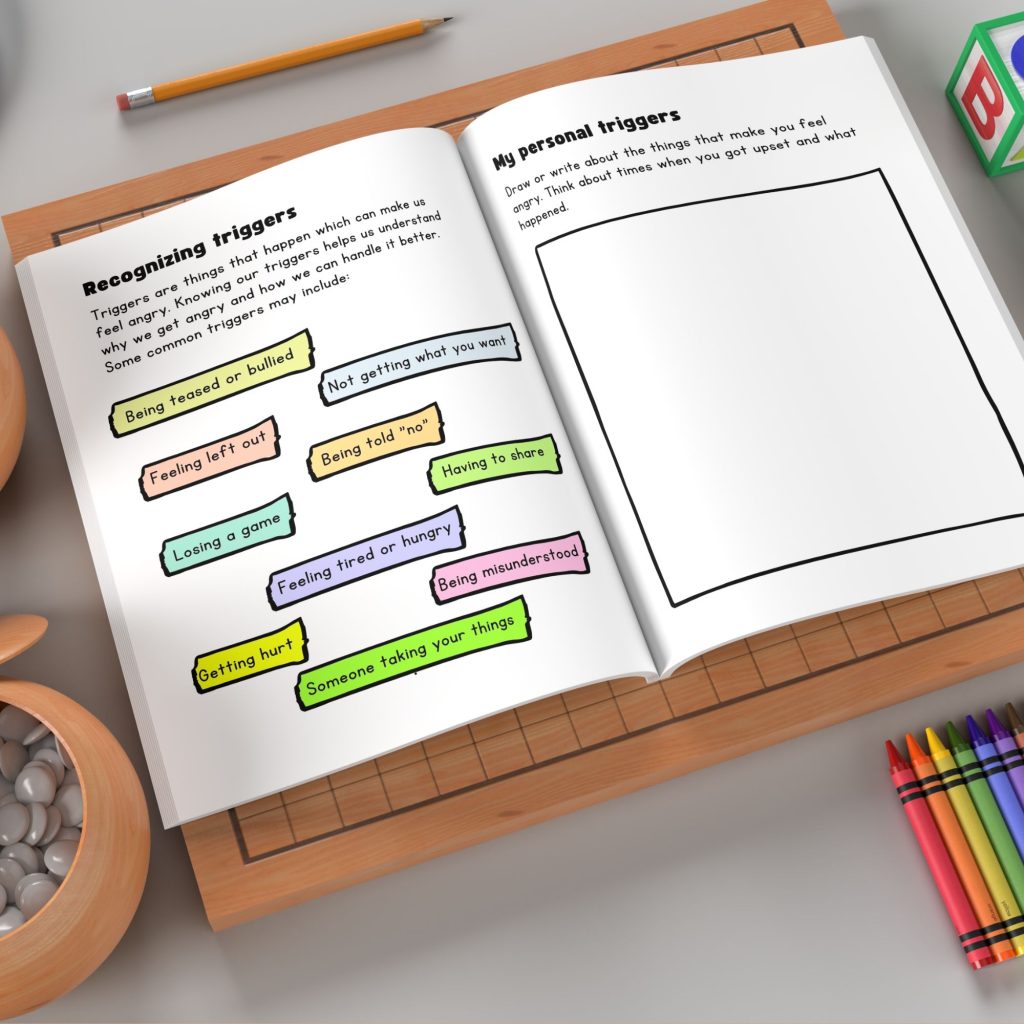 Anger Management Workbook & Games for Kids - Made By Teachers