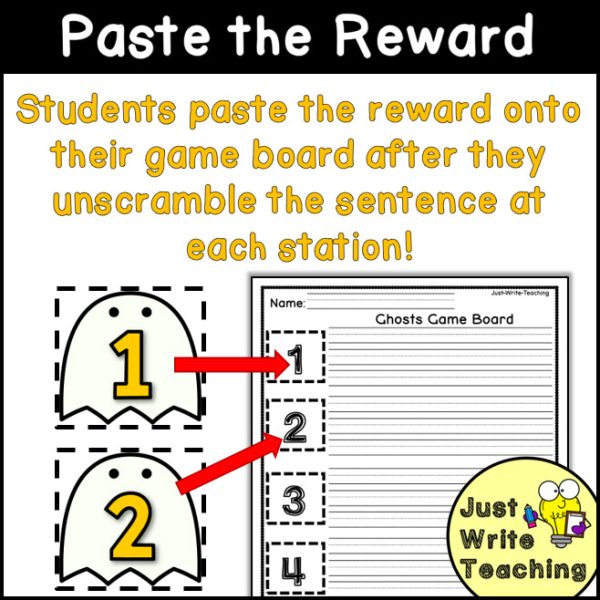 Halloween Ghosts - Sentence Scramblers Reading Game | Made By Teachers