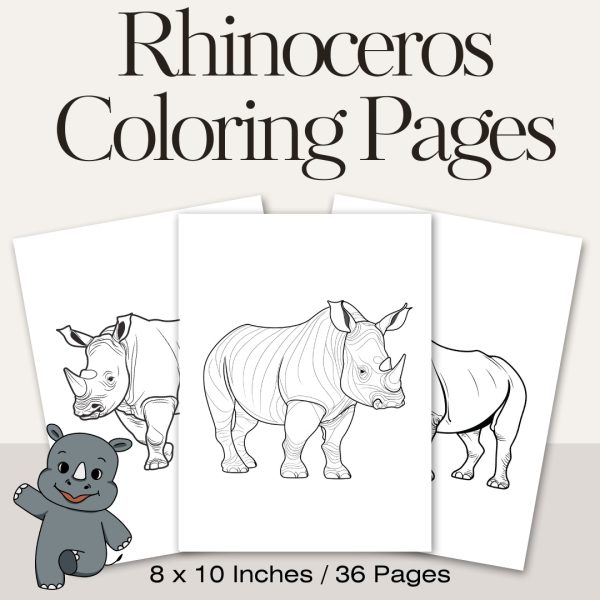 Rhinoceros Coloring Pages / Sheets of Rhinoceros Clipart {Coloring Book ...