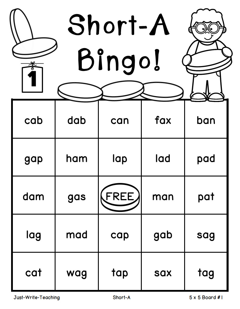 Phonics Word Bingo - CVC Short A | Made By Teachers