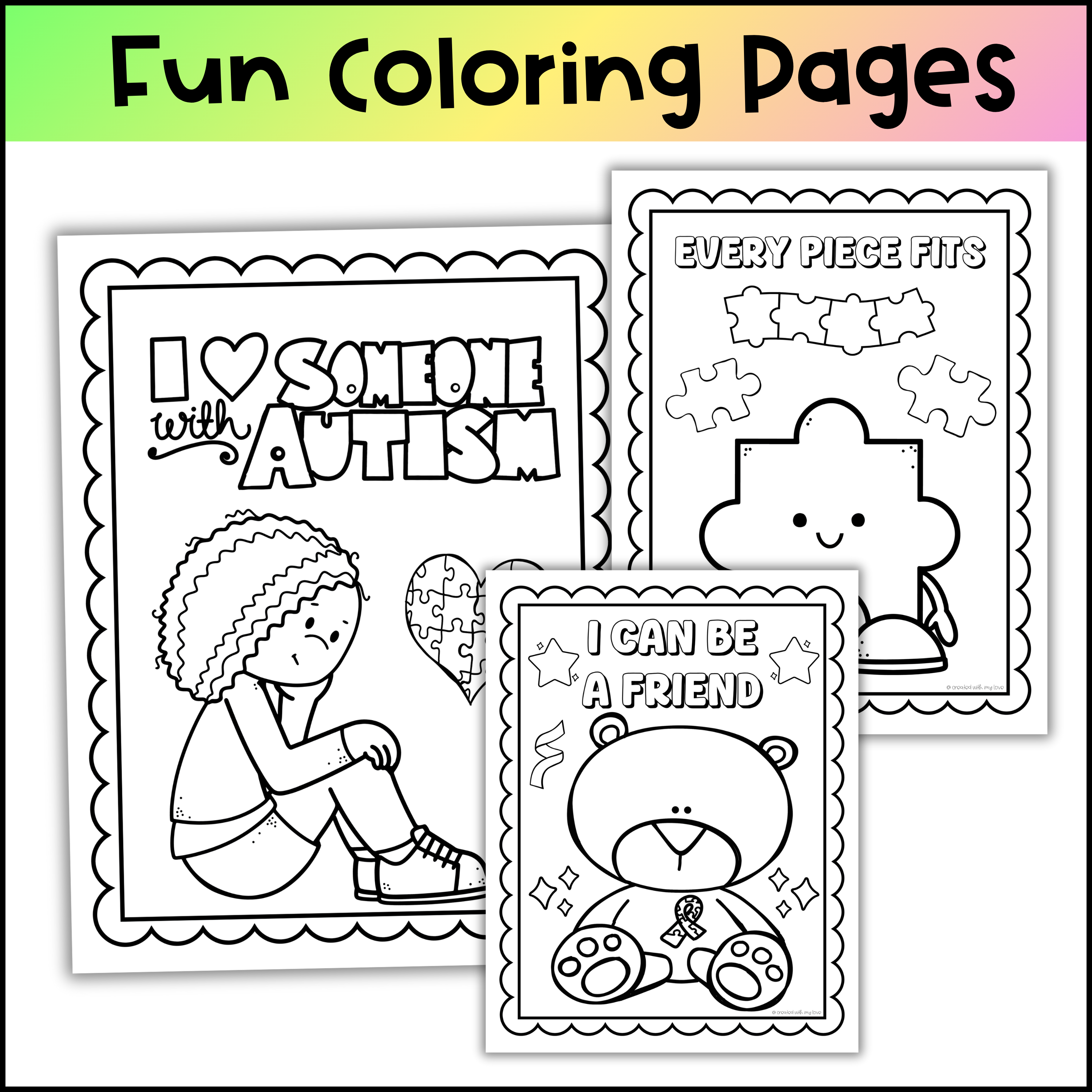 Autism Awareness Month Mini Book Activities | Social-Emotional Learning ...