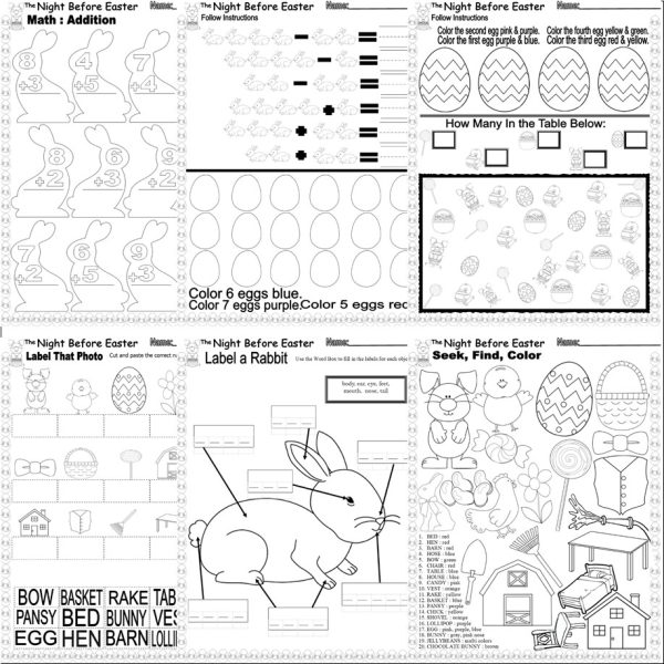 The Night Before Easter Read Aloud Reading Comprehension Book Companion ...