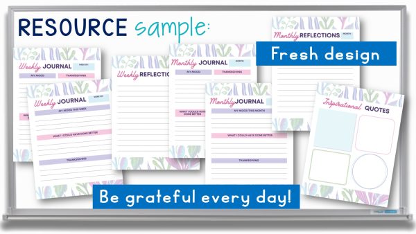 Gratitude Journal ALL YEAR SEL Writing I Am Grateful For Journaling ...