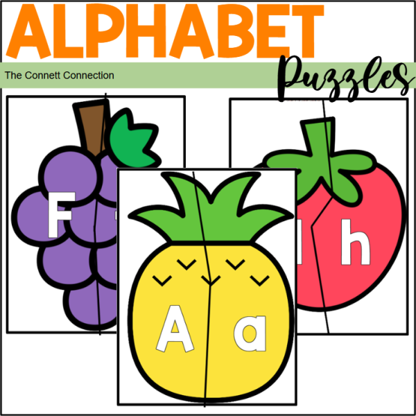 Fruit Alphabet and Number Flash Cards and Puzzles | Made By Teachers