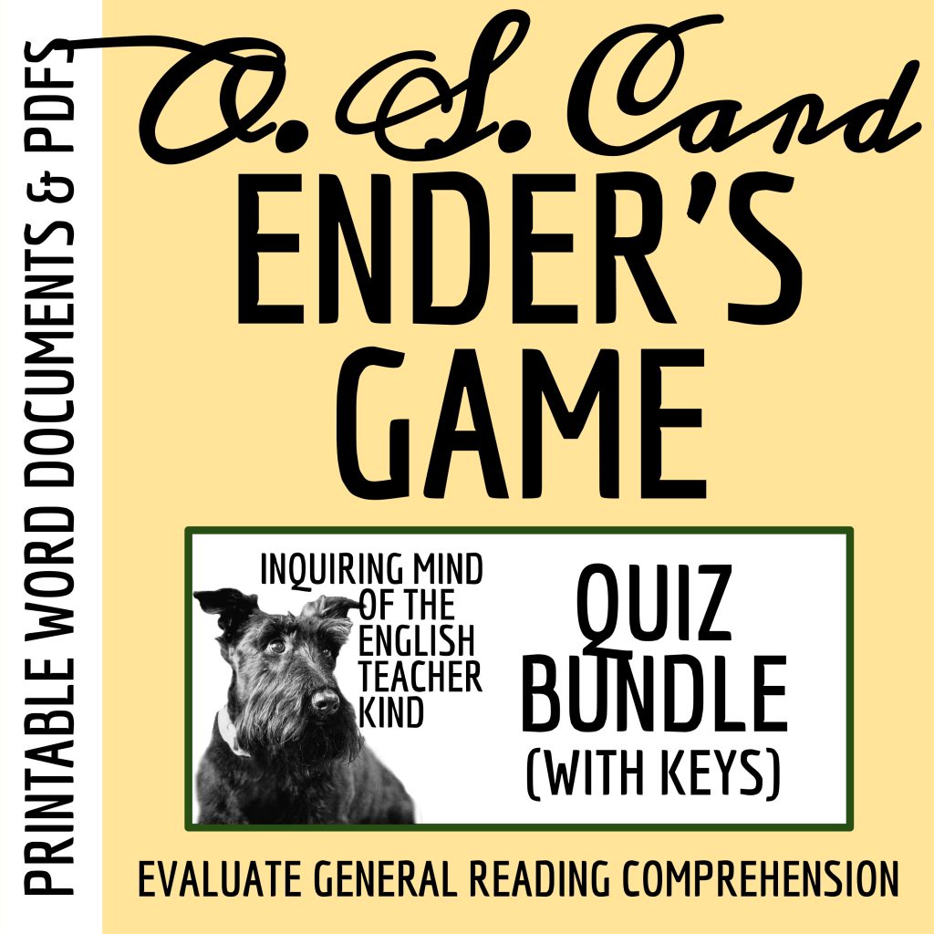 Ender's Game Quiz and Answer Key Bundle | Made By Teachers