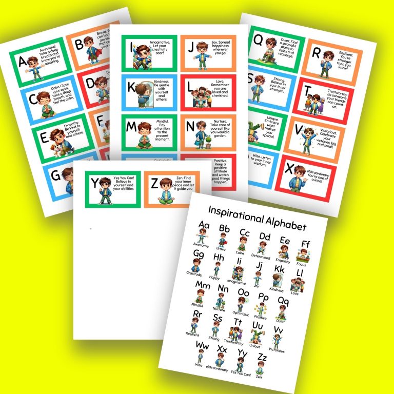 Inspirational Positive Alphabet Cards and Poster Set | Made By Teachers