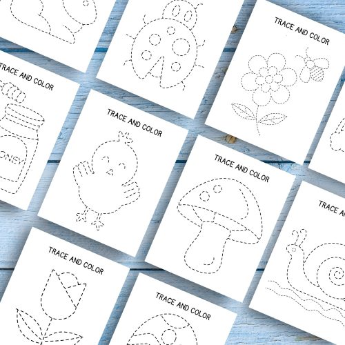 Spring Handwriting Practice & Fine Motor Skills Worksheets – Printable ...