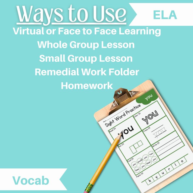 Sight Word Worksheets, Printable Kindergarten Early Literacy High ...