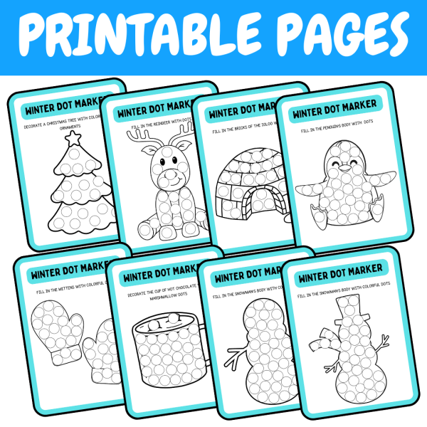 Winter Dot Marker . | Made By Teachers