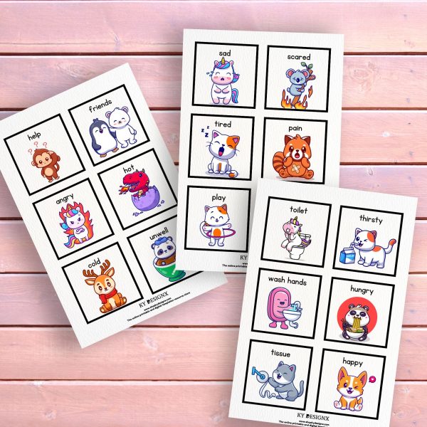 Printable Communication Cards for Young Learners with Selective Mutism ...