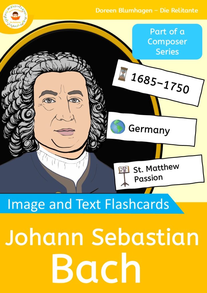 Johann Sebastian Bach – Composer Picture and Text Cards (Grades 3–6 ...