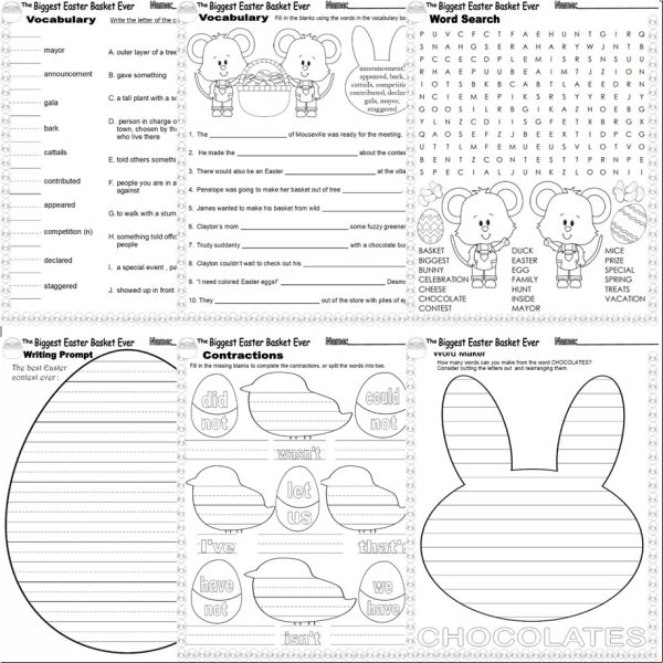 The Biggest Easter Basket Ever Read Aloud Book Companion Reading ...