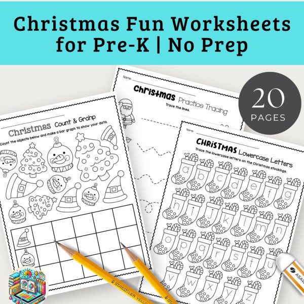 Christmas Fun Worksheets for Pre-K | No Prep | Made By Teachers