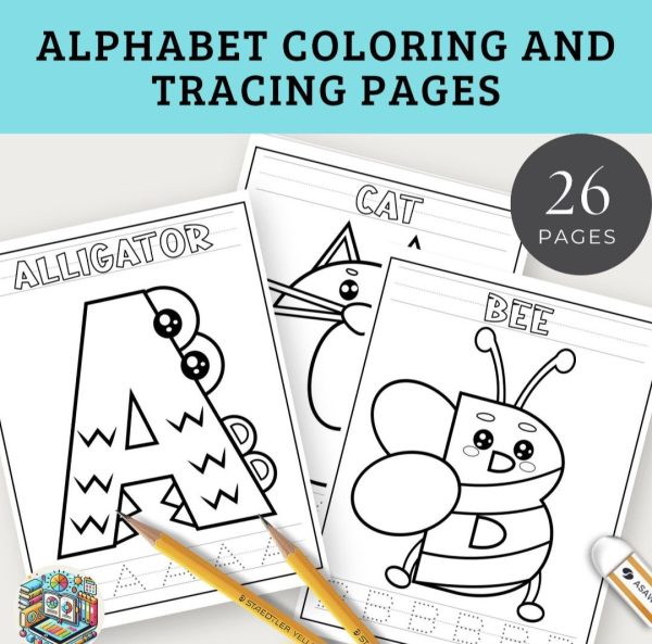 Alphabet Coloring and Tracing Pages | Made By Teachers