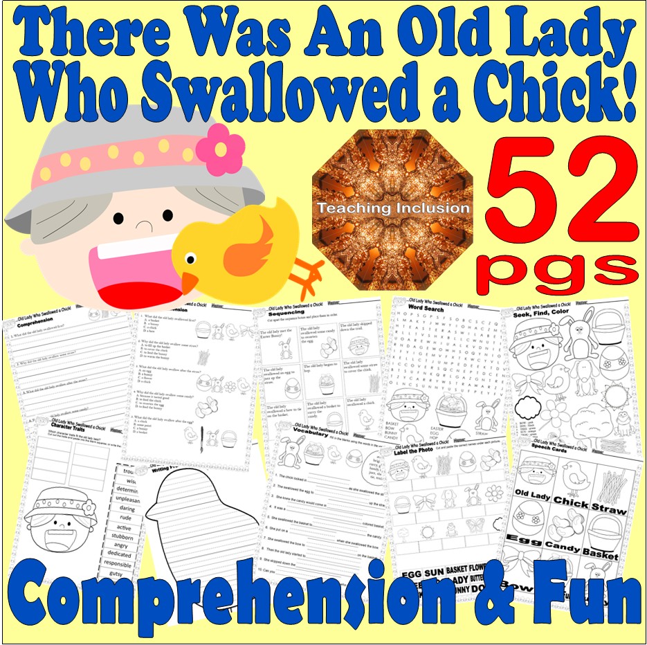There Was An Old Lady Who Swallowed a Chick Easter Read Aloud Book ...