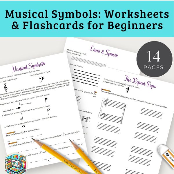 Musical Symbols: Worksheets & Flashcards for Beginners | Made By Teachers