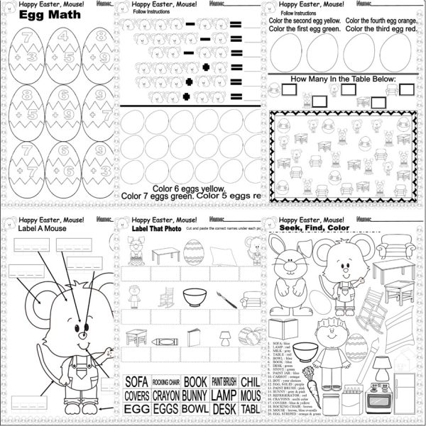 Happy Easter, Mouse Read Aloud Reading Comprehension Book Companion ELA ...