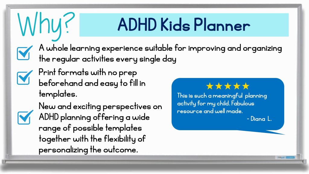 ADHD Planner For Kids ADHD Student Checklists Visuals Strategies ...