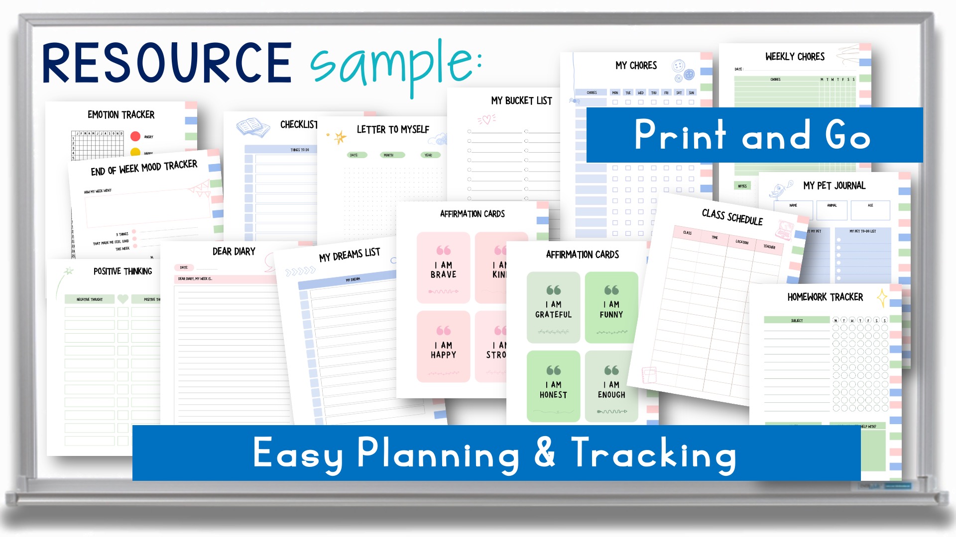 ADHD Planner For Kids ADHD Student Checklists Visuals Strategies ...