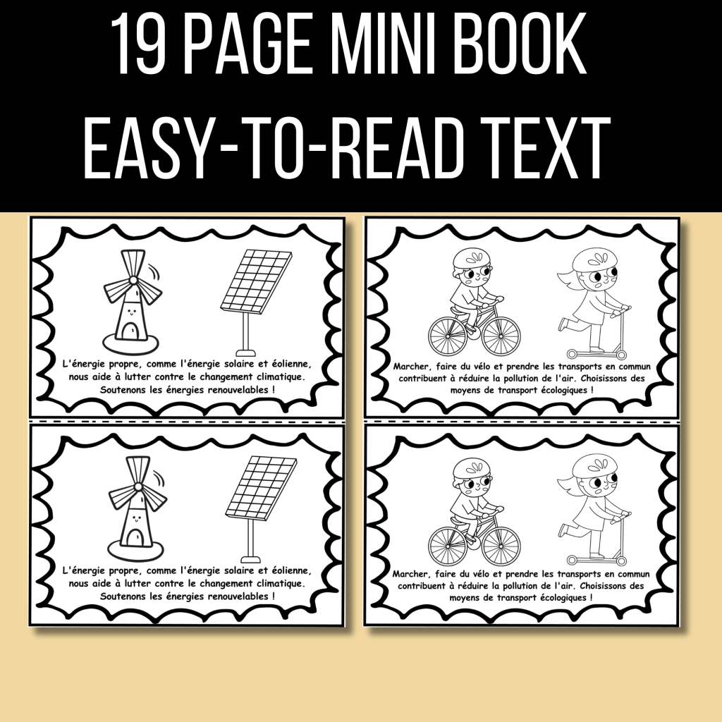 French Earth Day Emergent Reader Mini Book -Earth Day Activities | Made ...