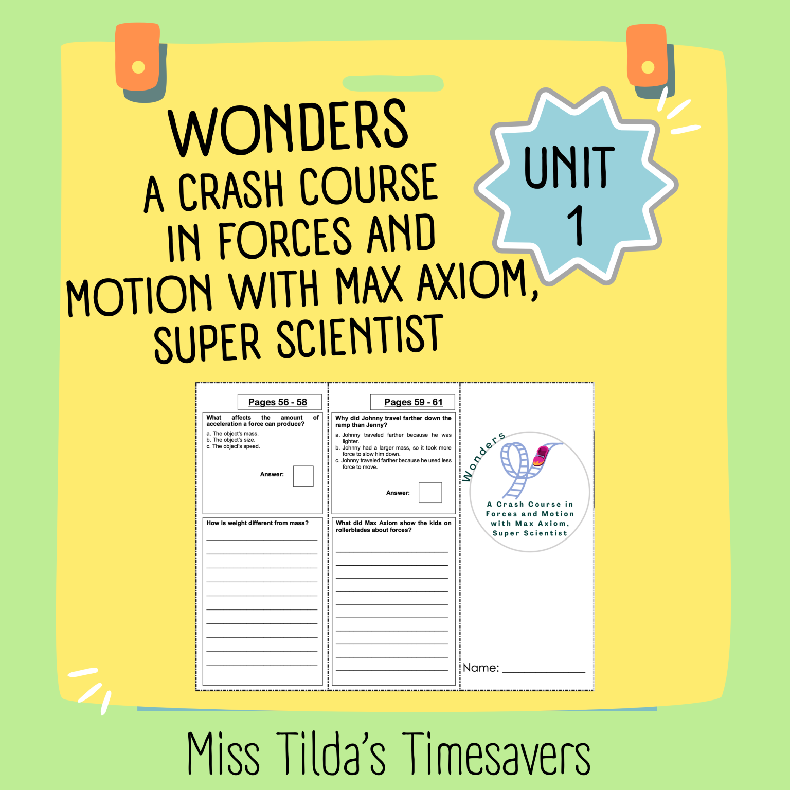 A Crash Course in Forces and Motion with Max Axiom, Super Scientist ...