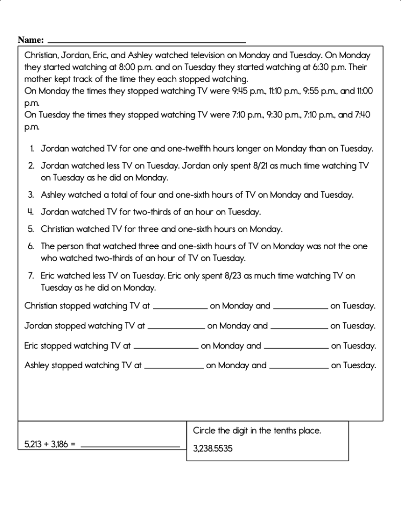 6th Grade Math Mastery: Engaging Worksheets & Real-World Problem ...