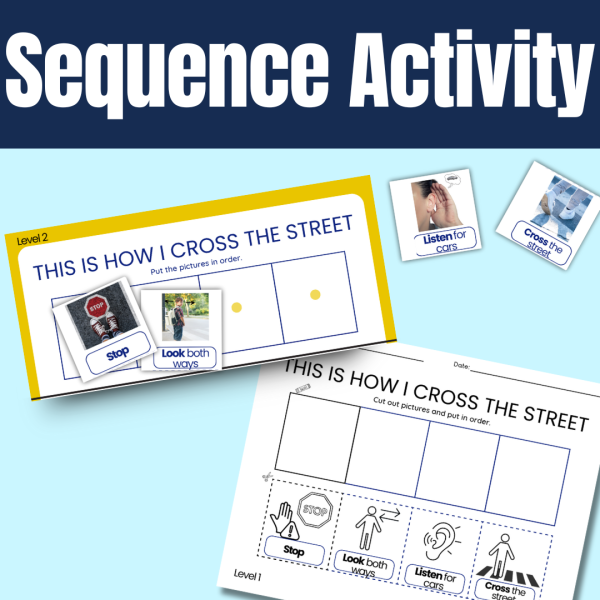 Crossing the Street Road Safety Bundle | Social Story, Adapted Book ...