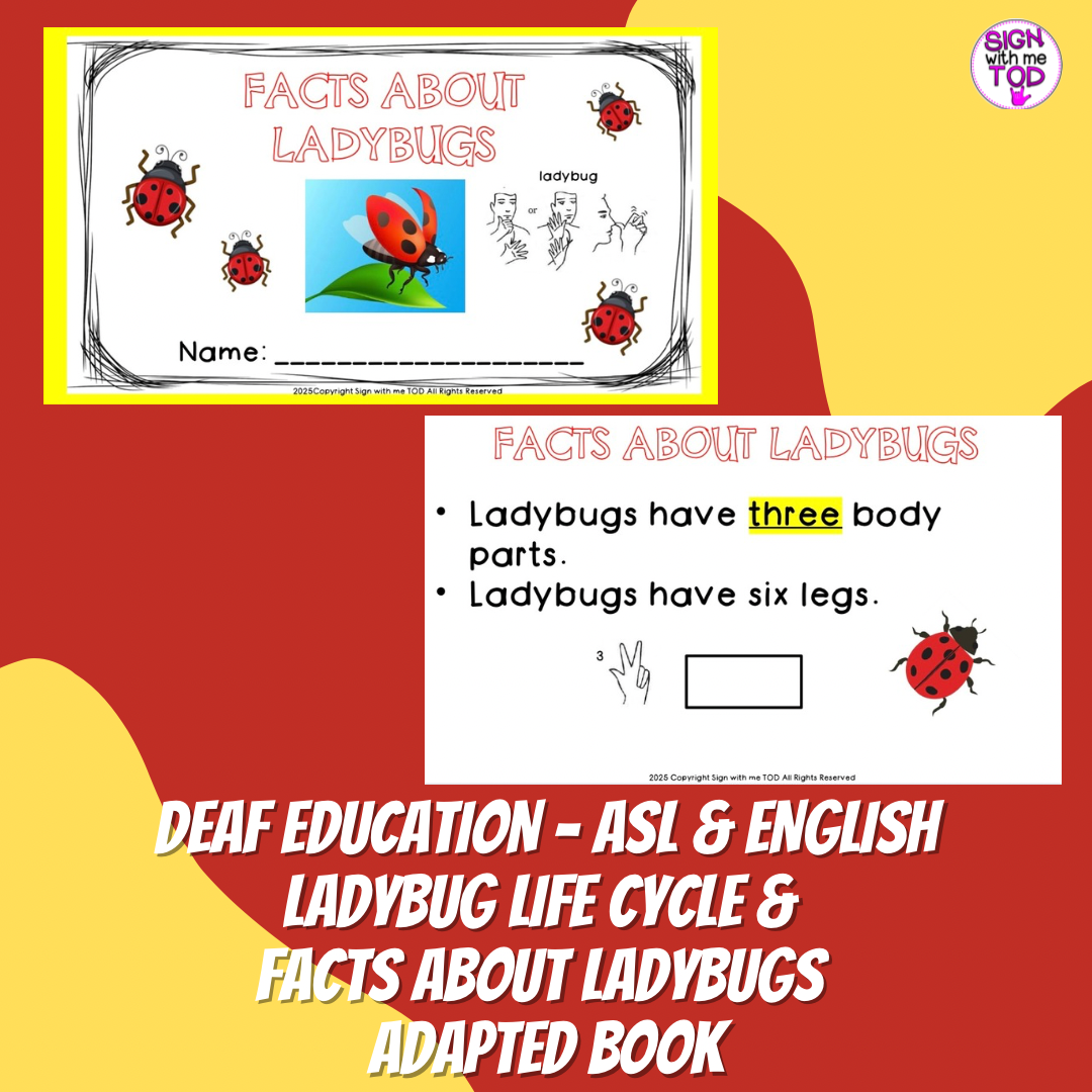 Deaf Education - ASL & English Linking Verbs Vocabulary and Sentence ...
