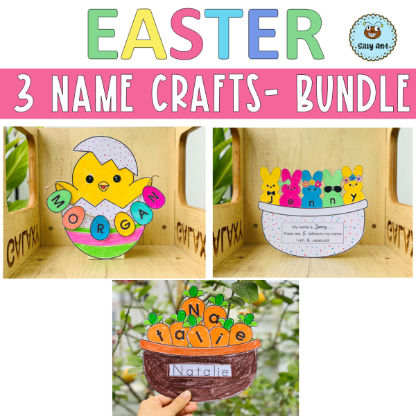 Easter Name Craft/ Easter Craft Writing Activities/ Spring Craft | Made ...