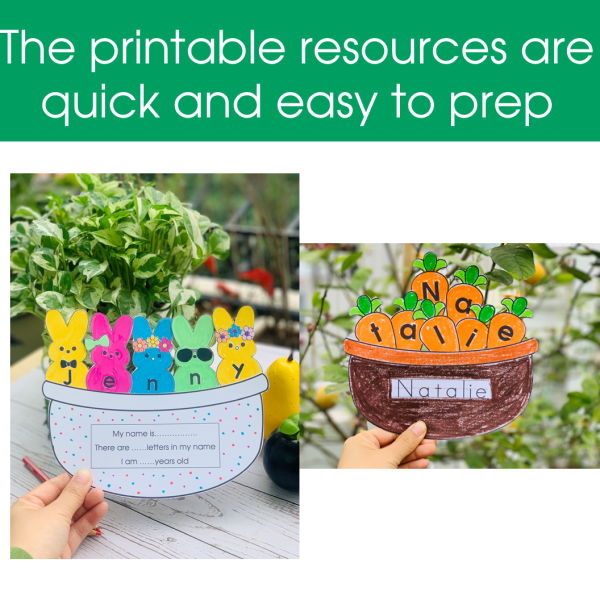 Easter Name Craft/ Easter Craft Writing Activities/ Spring Craft | Made ...