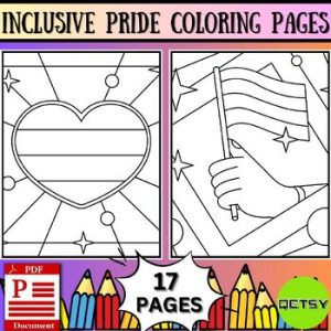 Inclusive Pride Coloring Pages | LGBTQ+ Printable PDFs | Pride Month ...