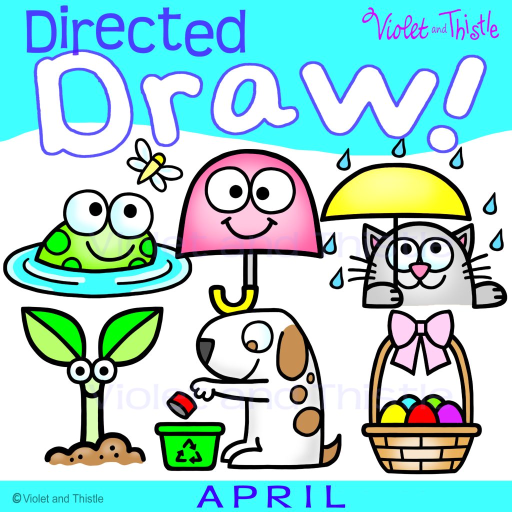 Directed Drawing BUNDLE Spring March April May Easter, Mother Day ...