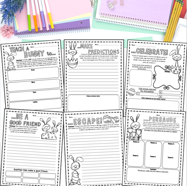 Easter Bunny Writing Activity | Spring Creative Writing Prompts | Made ...