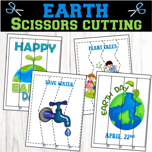 Earth Day activities, fine motor center, Scissor Cutting Practice ...