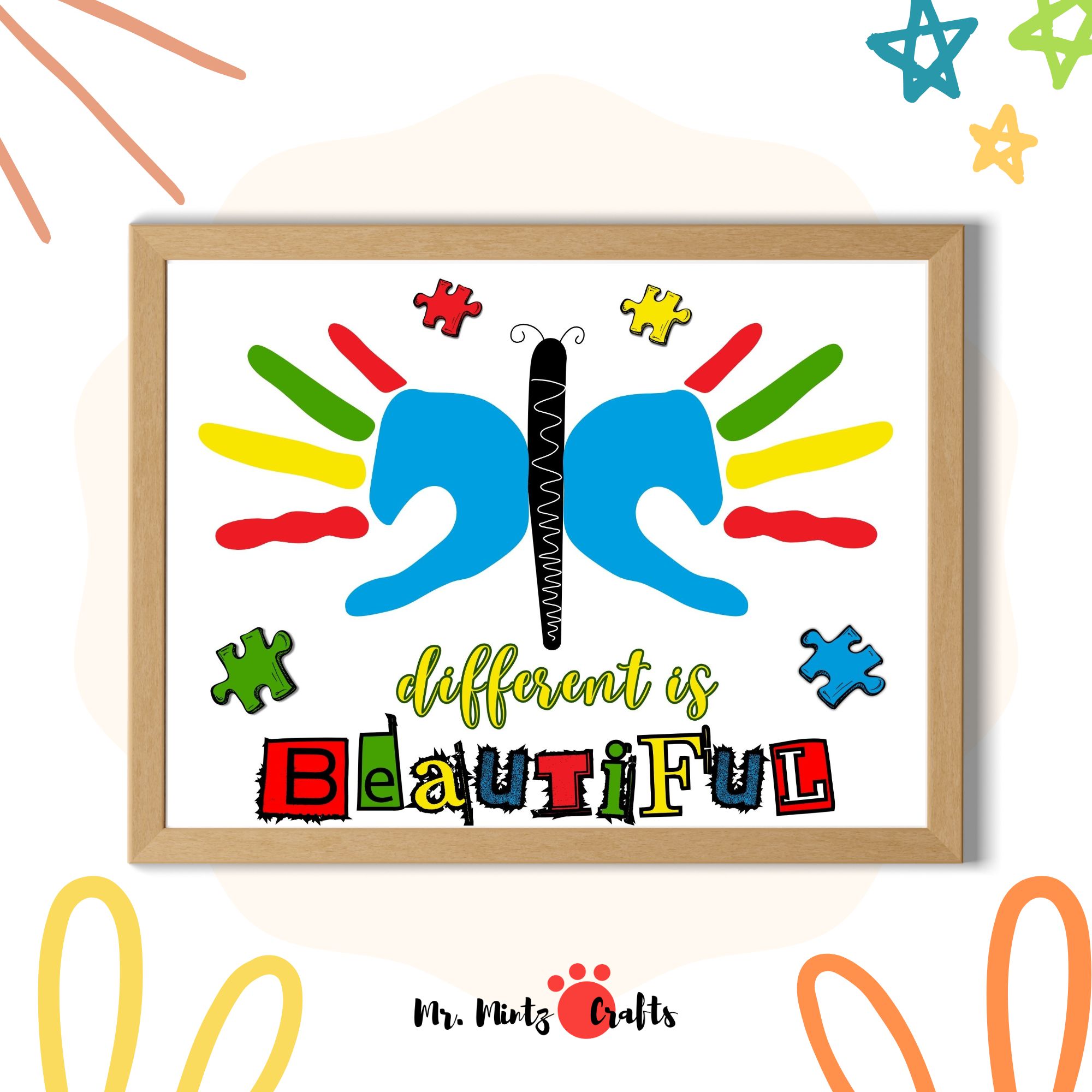 Hockey Handprint Craft - Printable Gift for Hockey Fans, Coach, Dad ...