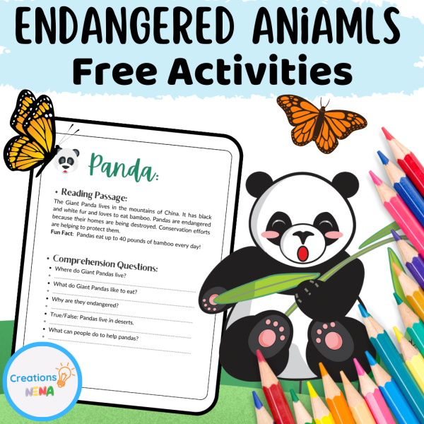 Endangered Animals Coloring Pages. - Made By Teachers