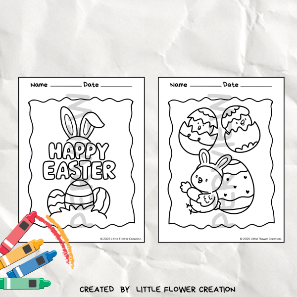 Easter Coloring Sheets Preschool Kindergarten April Coloring Pages ...